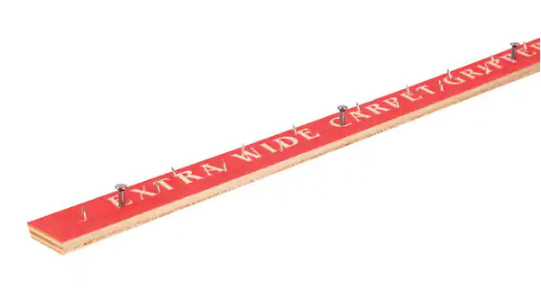 Poplar 1 in. W x 4 ft. L Carpet Tack Strip for Wood Subfloors (100-Pac ...
